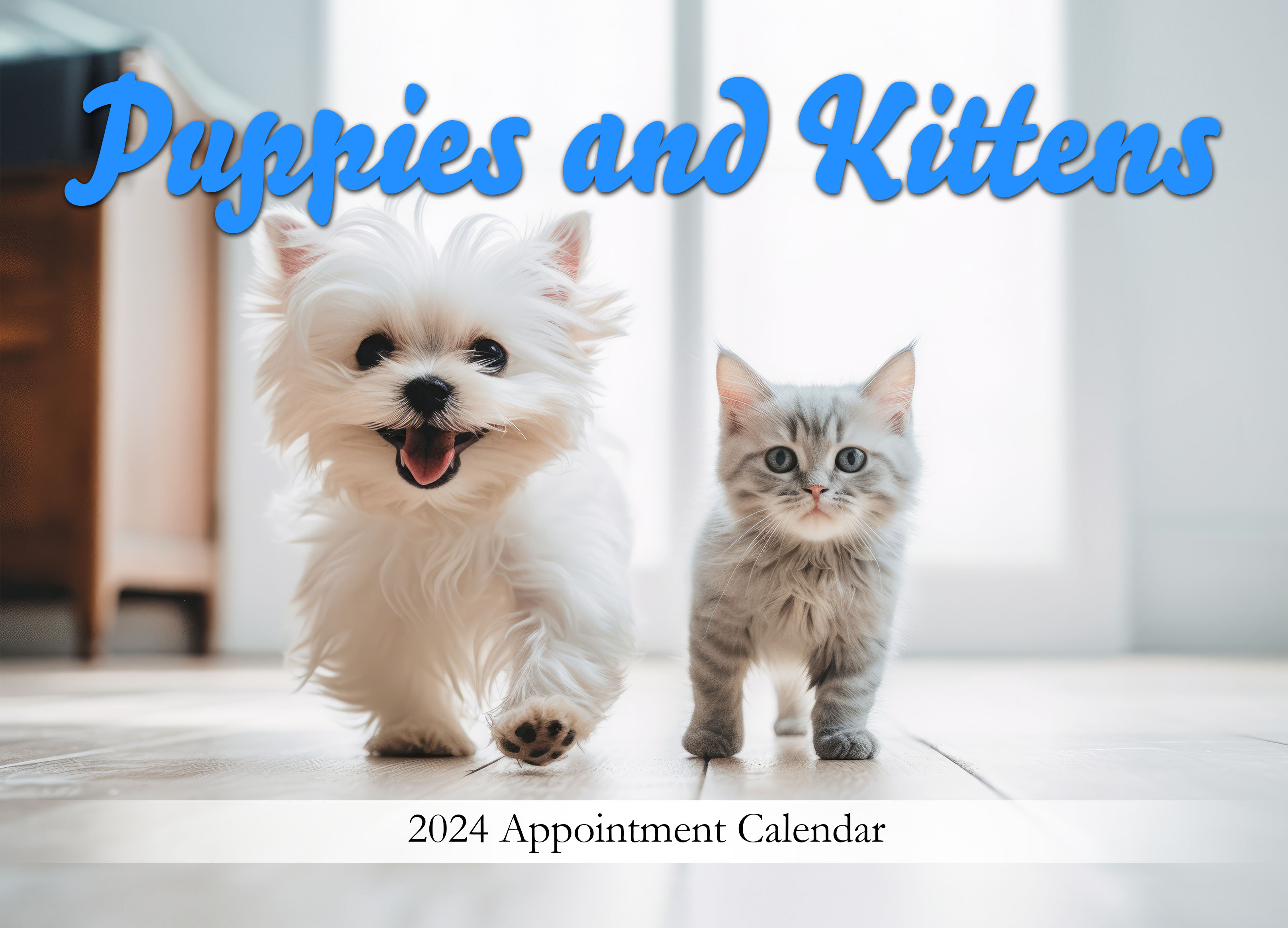 Puppies and Kittens Spiral Bound Wall Calendar - CPS/Keystone