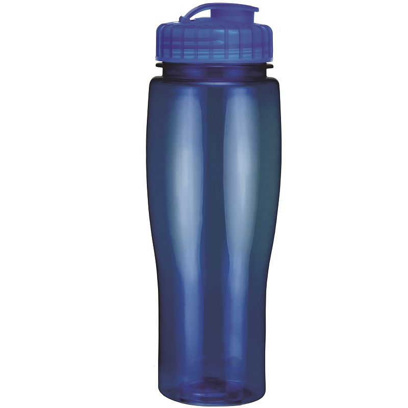 24oz Translucent Contour Bottle with Flip Top Lid - CPS/Keystone