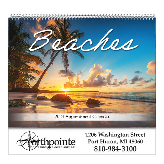 Beach Spiral Bound Wall Calendar - CPS/Keystone